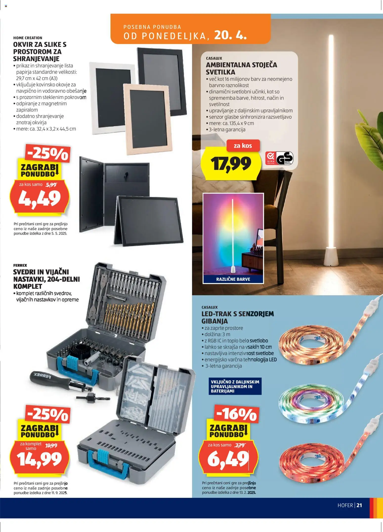 Hofer Katalog novi od 15.04.2026 > prelistaj akcije