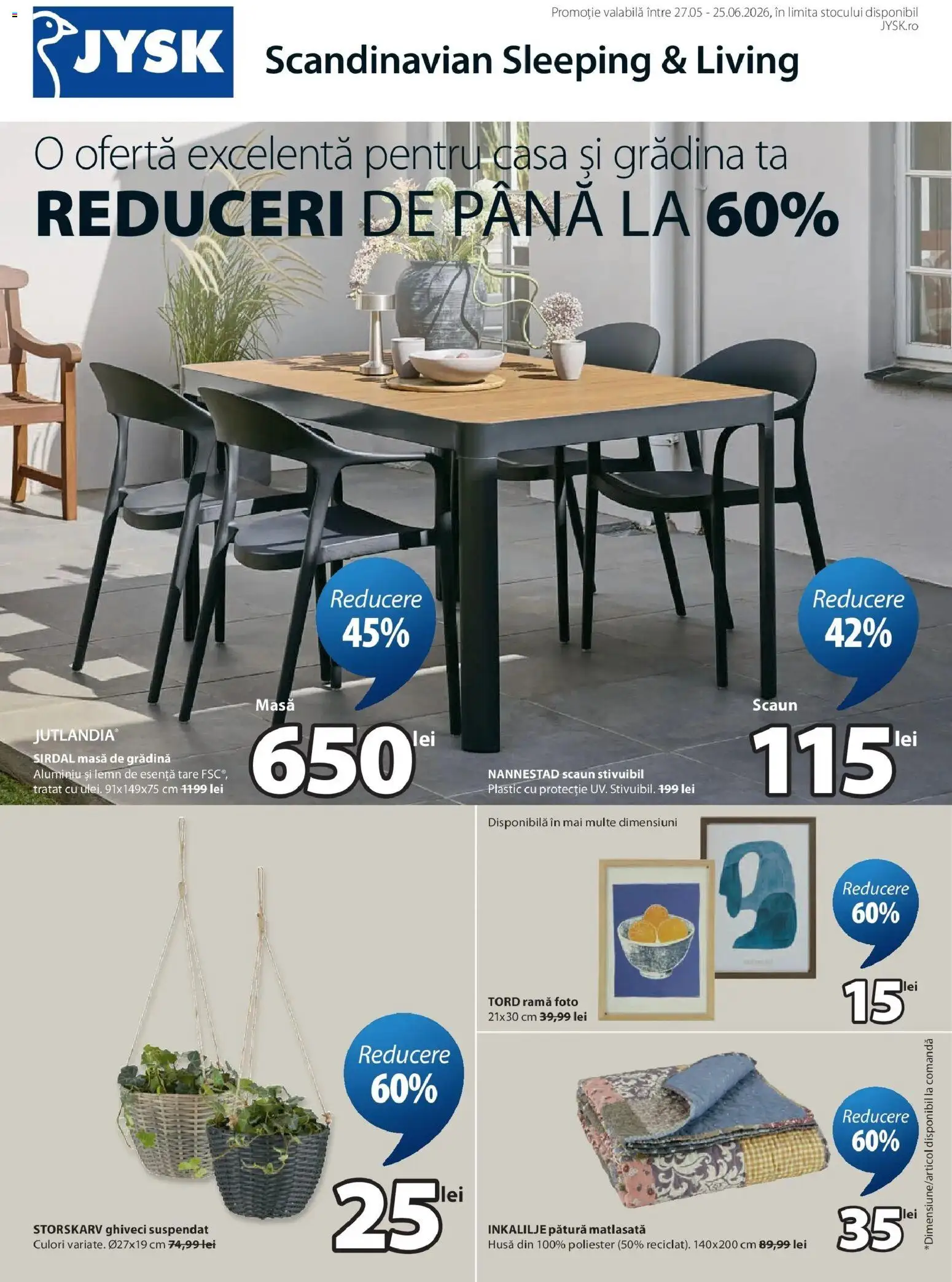 JYSK Catalog || Oferte de la 27.05.2026