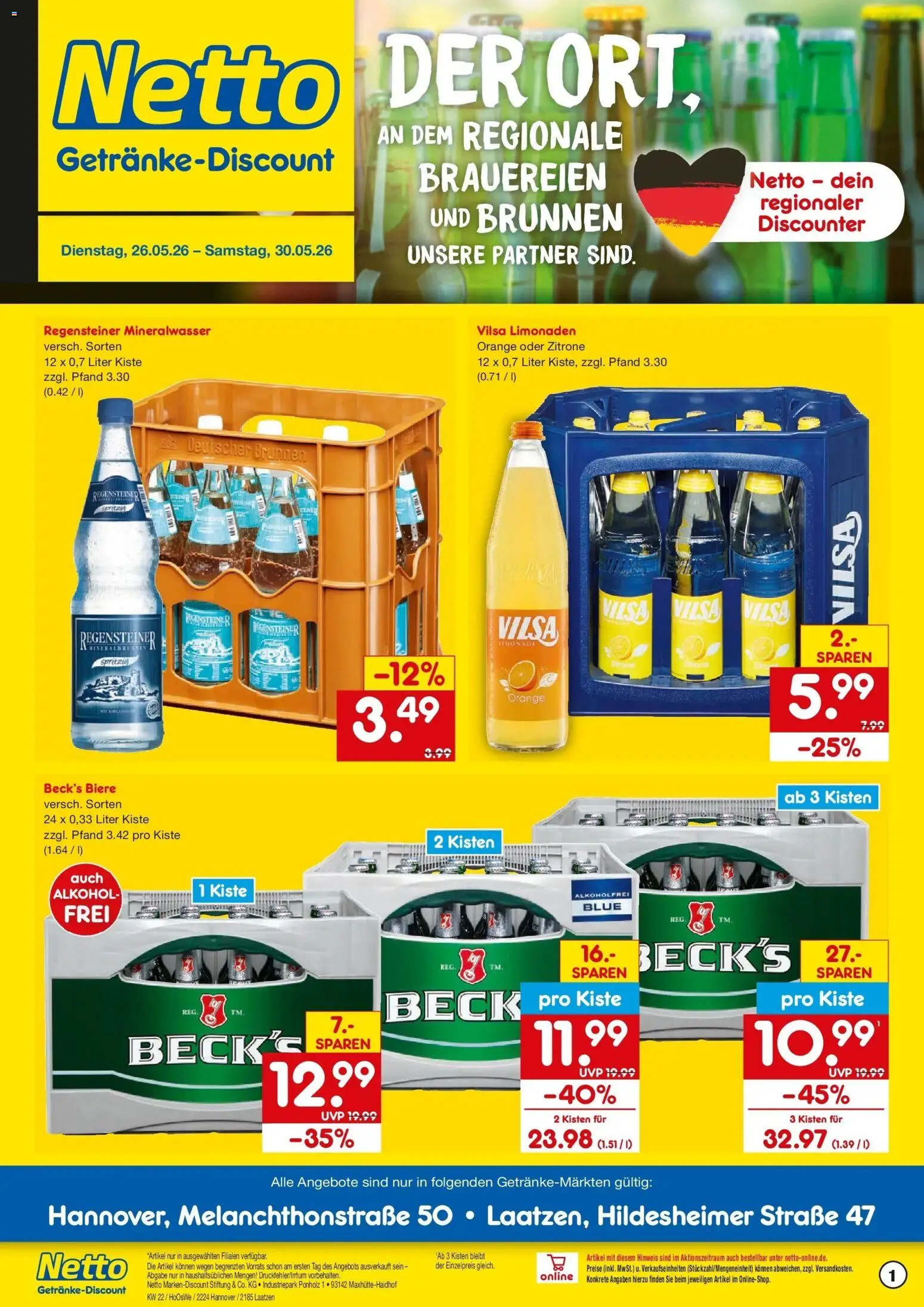 Netto Marken-Discount Prospekt Hannover (ab 26.05.2026) » Angebote