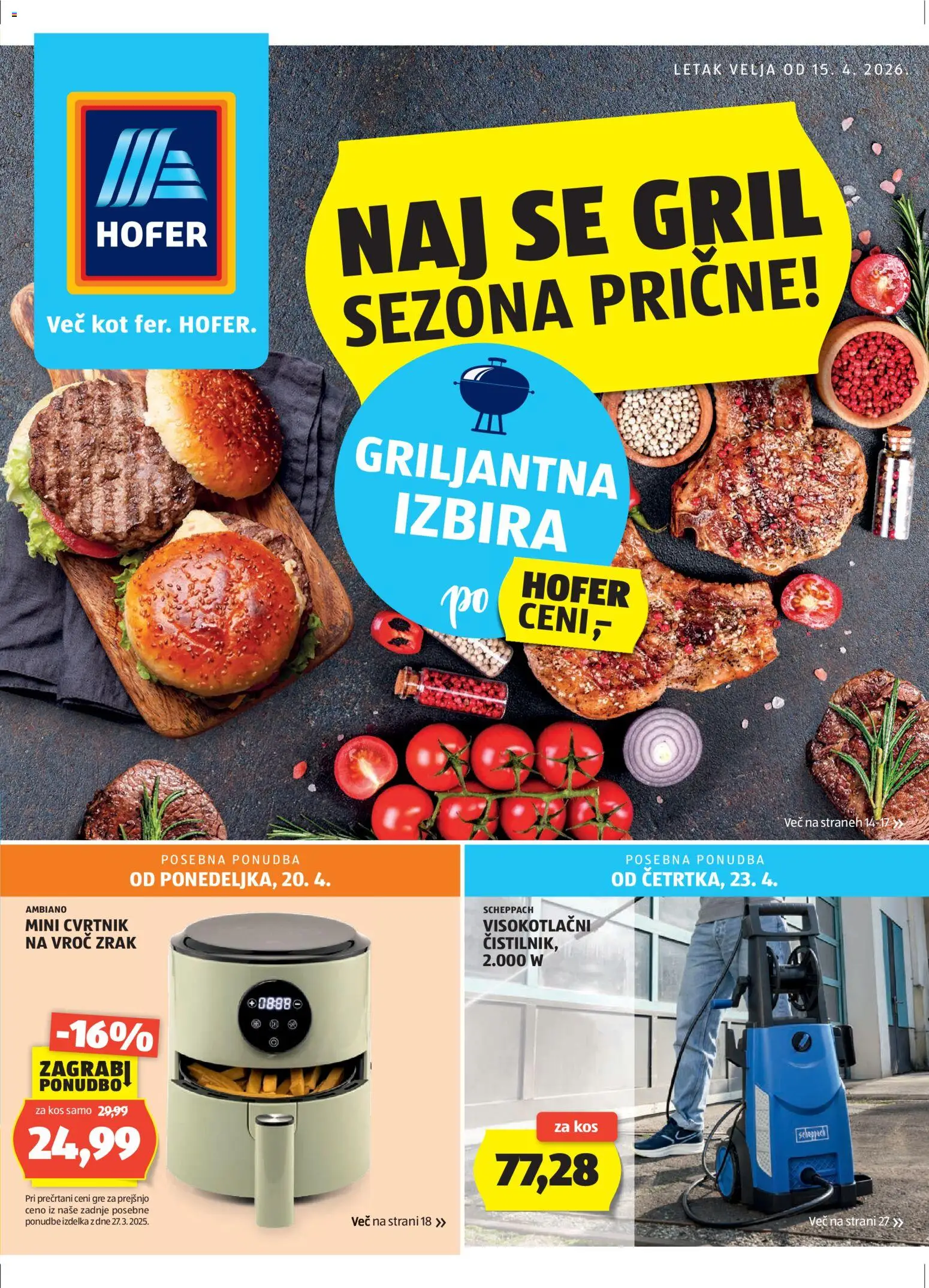Hofer Katalog novi od 15.04.2026 > prelistaj akcije