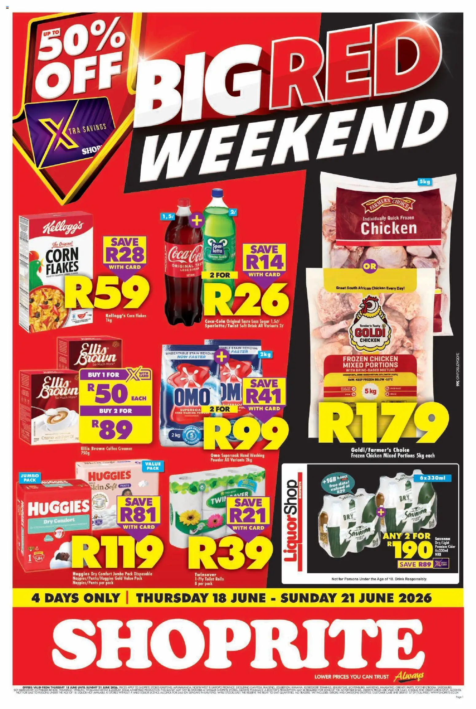 Shoprite - Gauteng - Big Red Weekend (18/06/2026 - 21/06/2026) → Catalogue