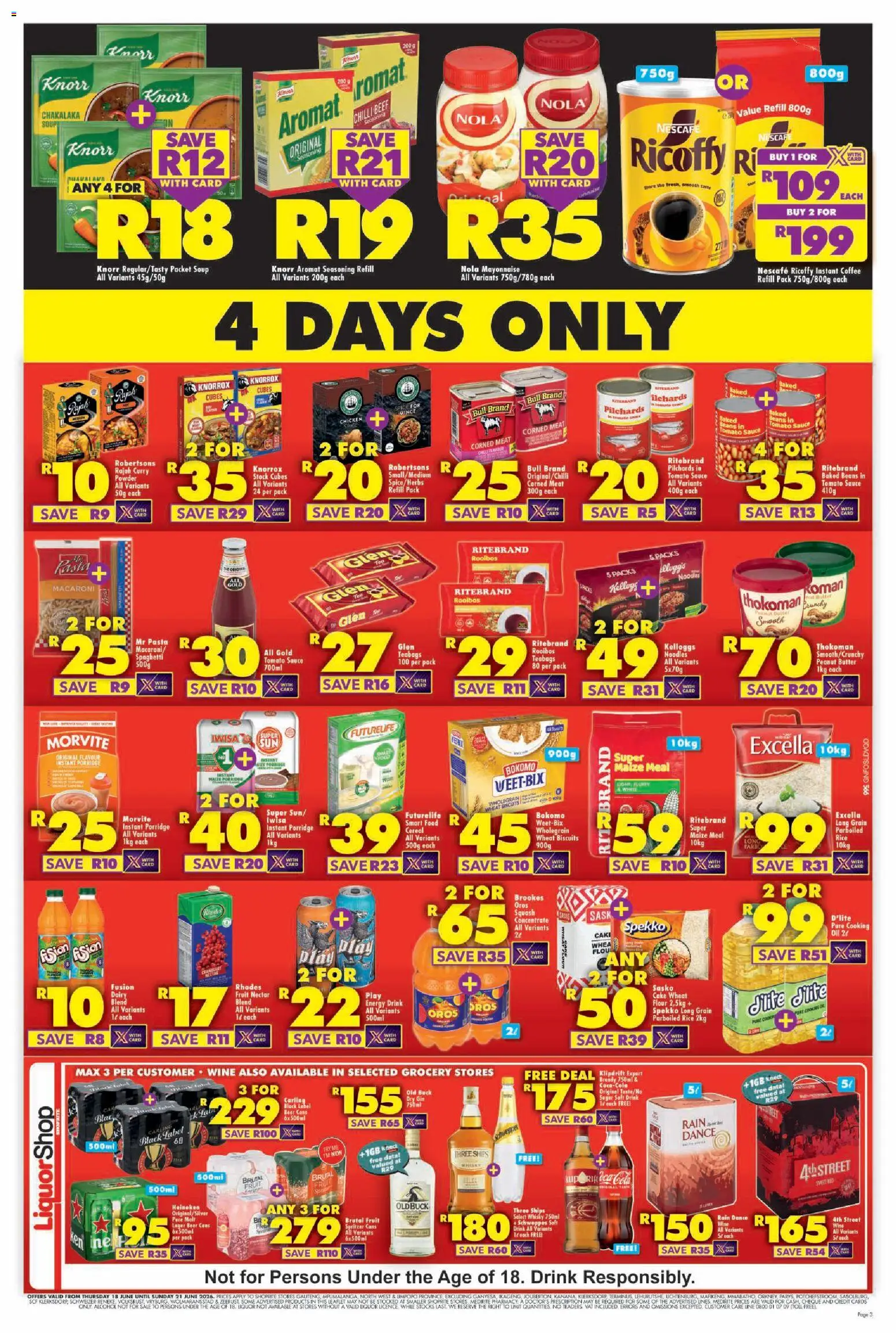 Shoprite - Gauteng - Big Red Weekend (18/06/2026 - 21/06/2026) → Catalogue